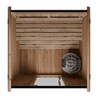 NEW Blackwater 1-2 Person Mini-Cube Sauna - Rustic Cedar / 6kW KIP ...